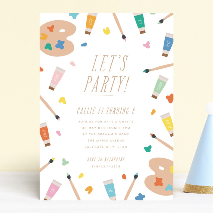 let's pARTy! Children's Birthday Party Invitations by Ellen ...