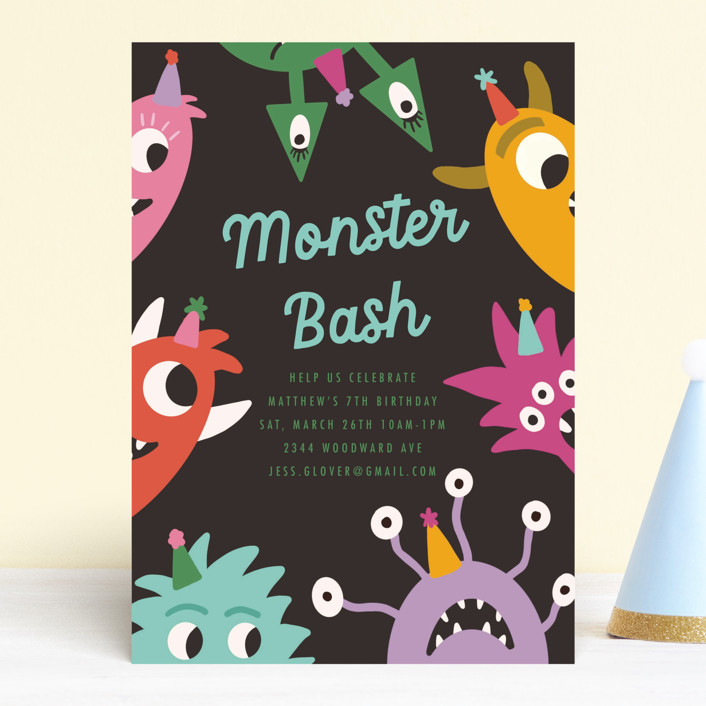 Monsters Children's Birthday Party Invitations by Morgan Kendall | Minted
