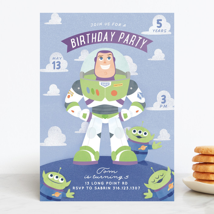Disney and Pixar's Lightyear Children's Birthday Party Invitations by ...
