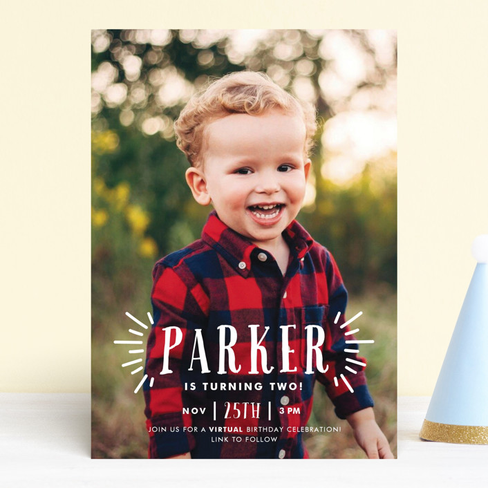 Shout Out from Afar Children's Birthday Party Invitations by Oma N ...