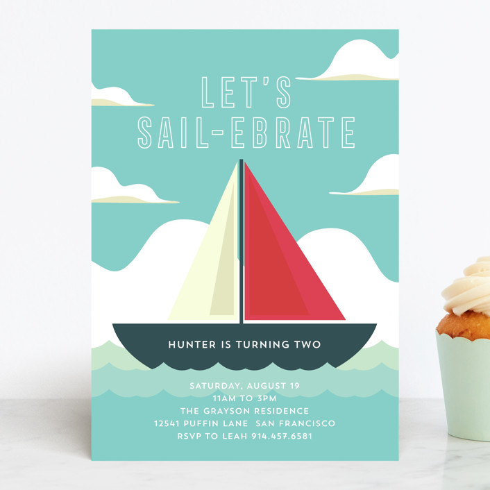 Sail-ebrate Children's Birthday Party Invitations by Jessica Voong | Minted