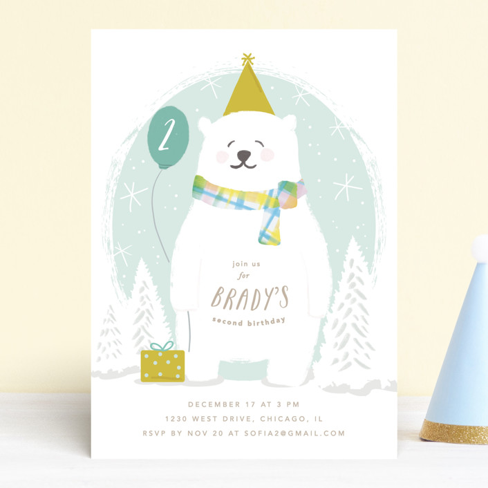 Winter Fun Children's Birthday Party Invitations by Creo Study | Minted