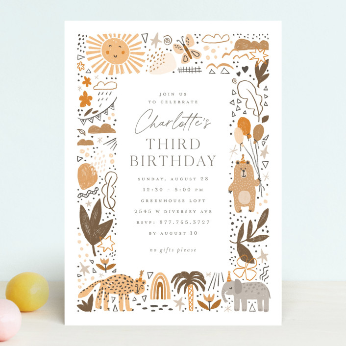 pencil sketch Children's Birthday Party Invitations by Anastasia ...