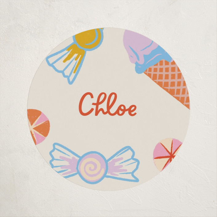 Super Sweet Children's Birthday Party Stickers by Lissabeth Anglin | Minted
