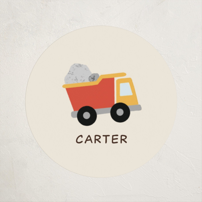 Digging Children's Birthday Party Stickers by Megan Cash | Minted