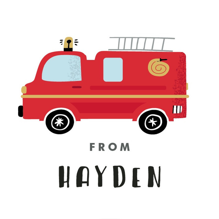 Fired Up! Children's Birthday Party Stickers by Oma N. Ramkhelawan | Minted