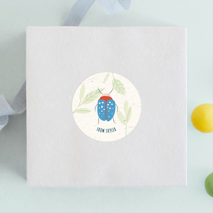 Buzzing Birthday Children's Birthday Party Stickers by Kiersten Garner ...