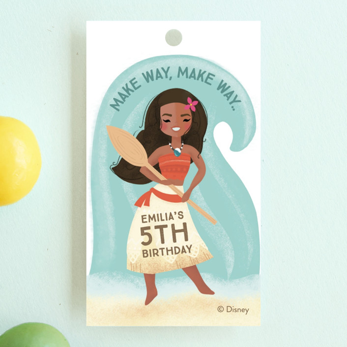 Disney's Moana Make Way, Make Way Children's Birthday Party Favor Tags ...