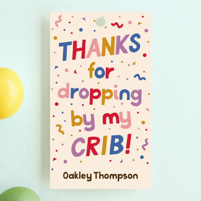 my crib Children's Birthday Party Favor Tags by Jennifer Lew | Minted