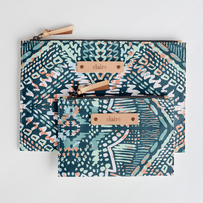 Pastel geo Catch-All Pouch Set by Susanna Nousiainen | Minted