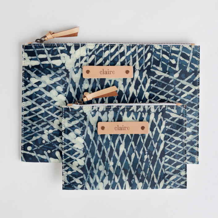 Indigo Catch-All Pouch Set by Miranda Mol | Minted