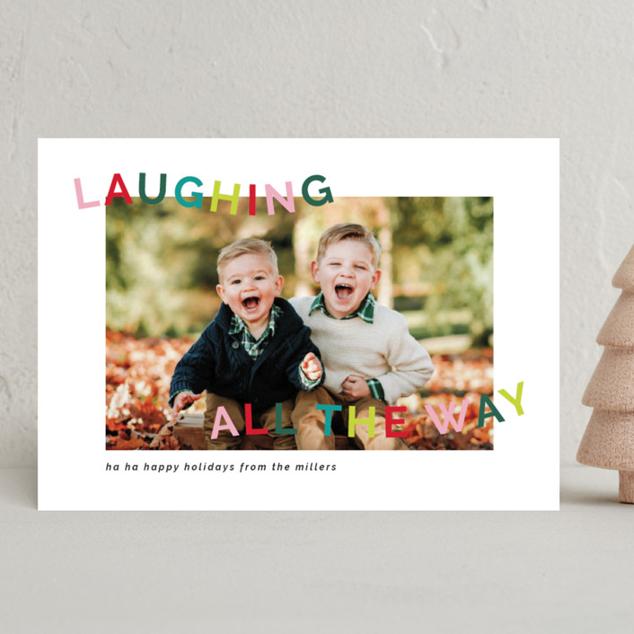 Ha Ha Ha Christmas Photo Cards by Angela Garrick | Minted