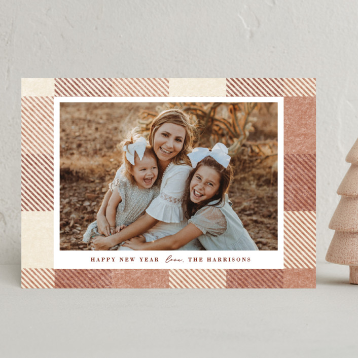 Flannel frame Christmas Photo Cards by Annie Holmquist | Minted