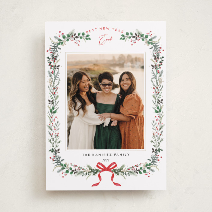 Festive Vine Christmas Photo Cards by Susan Moyal | Minted