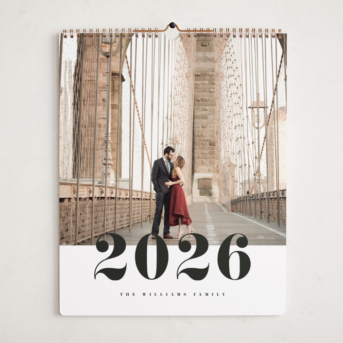 Bold Number Photo Calendars by Pixel and Hank | Minted