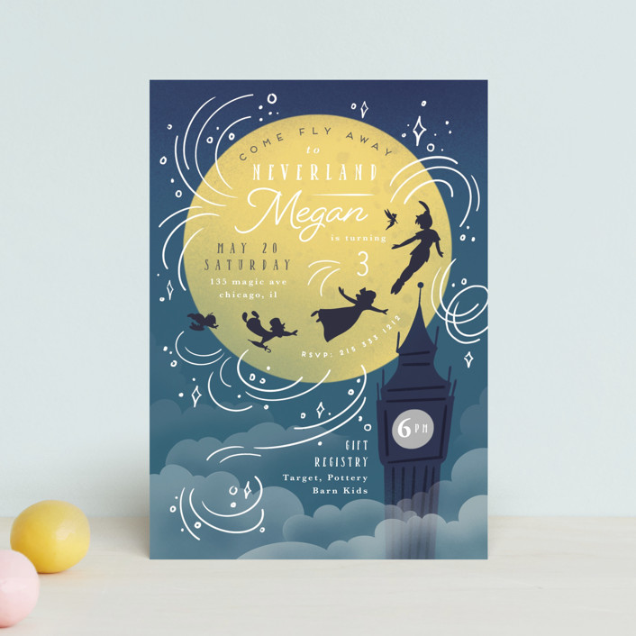 Disney and Pixar's Peter Pan night flying Petite Children's Birthday ...