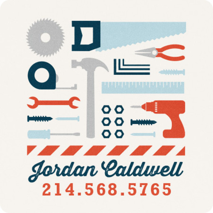 Tool Time Custom Name Labels by Susan Asbill | Minted