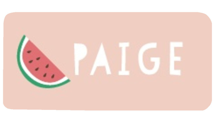 Watermelon Custom Name Labels by peetie design | Minted