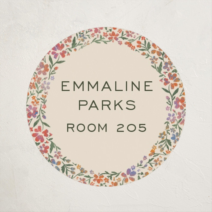 Wildflowers Custom Name Labels by 2birdstone | Minted