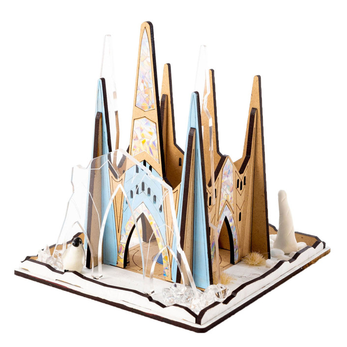 Ice Castle Model Building Kit Arts and Crafts by Stix Brix | Minted