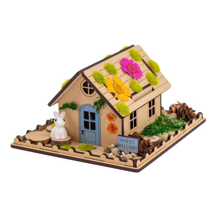 Fairy House + Garden Model Building Kit Arts and Crafts by Stix Brix ...