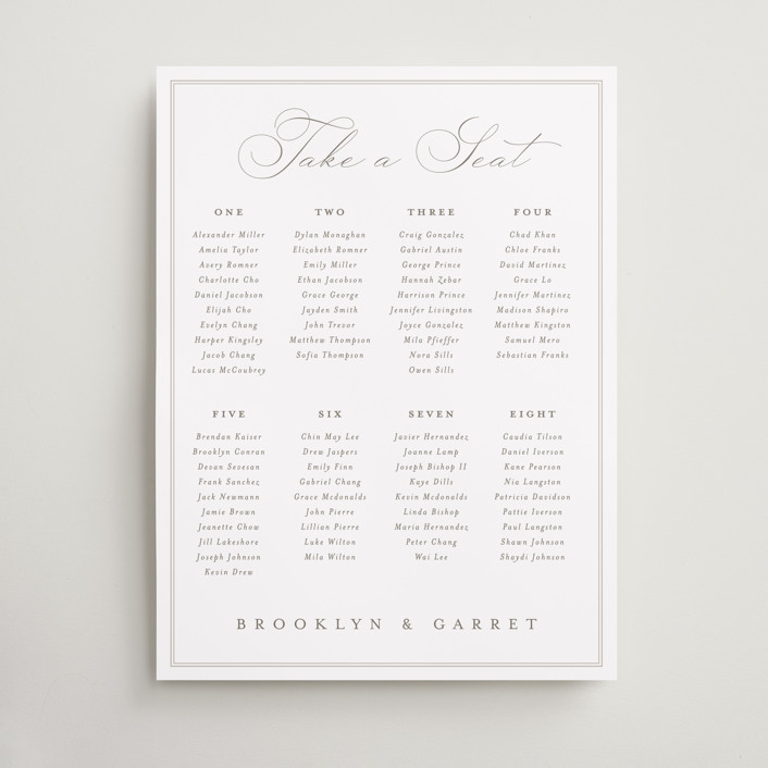 Overlapping Custom Seating Charts by Amy Kross | Minted
