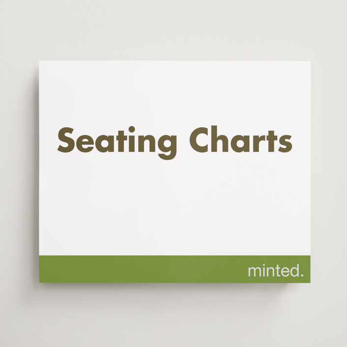 Landscape Custom Custom Seating Charts by Minted Custom | Minted