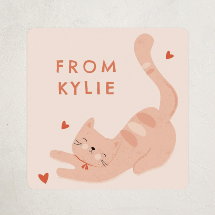 Cats Meow Custom Stickers by Angela Thompson | Minted