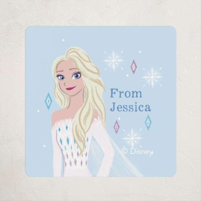 Elsa Portrait Custom Stickers by Cass Loh | Minted
