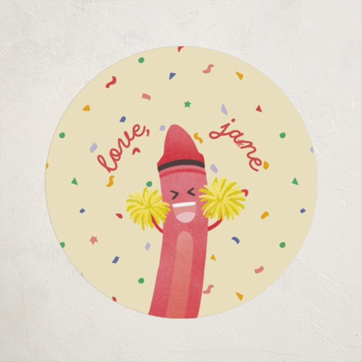 So Cray On Custom Stickers by Kim Thoa | Minted