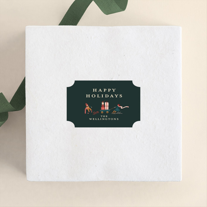 Holiday Season Custom Stickers by Vivian Yiwing | Minted