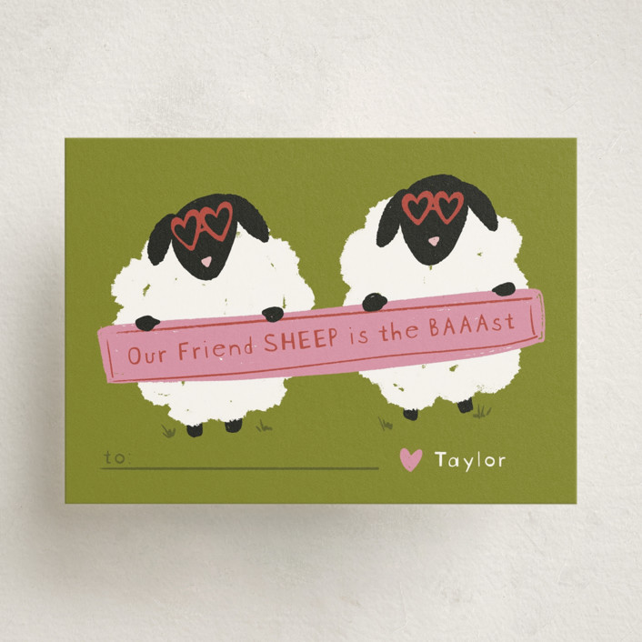 Friend Sheep Classroom Valentine's Day Cards by Jenna Holcomb | Minted