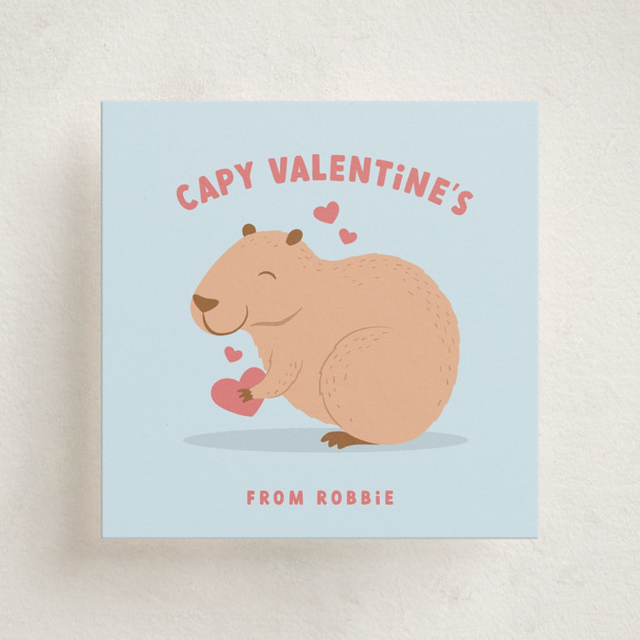Capy Valentine's Classroom Valentine's Day Cards by Ashley Presutti ...