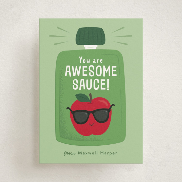 Awesome Applesauce Classroom Valentine's Day Cards by Kacey Kendrick ...