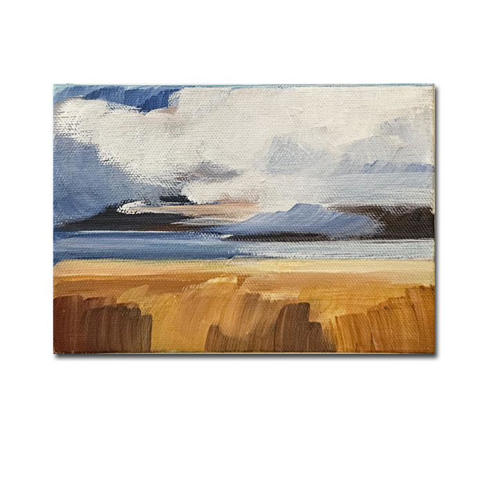 5 x7 -Custom hand painted location painting Commissioned Original ...