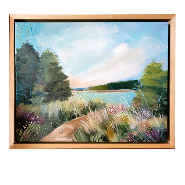 Abstract, Destination, 10x8x1.5 acrylic painting, commission ...
