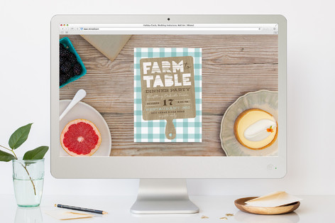 Farm to Table Dinner Party Online Invitations by O... | Minted