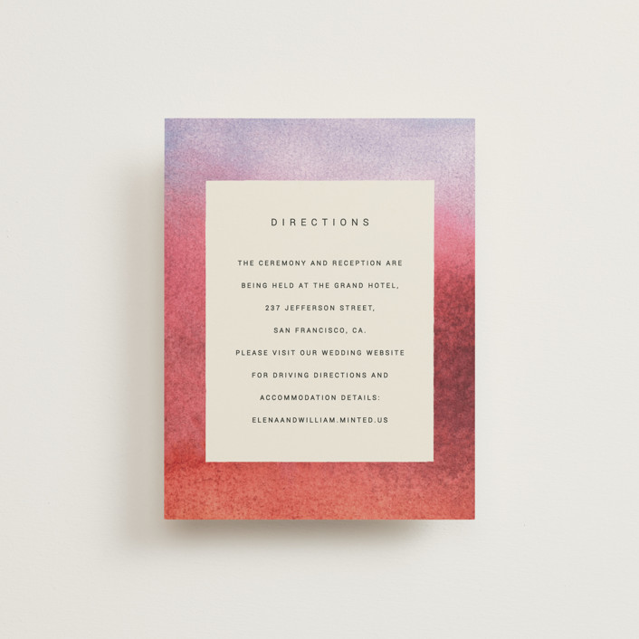 At Dusk Direction Cards by Sumak Studio | Minted