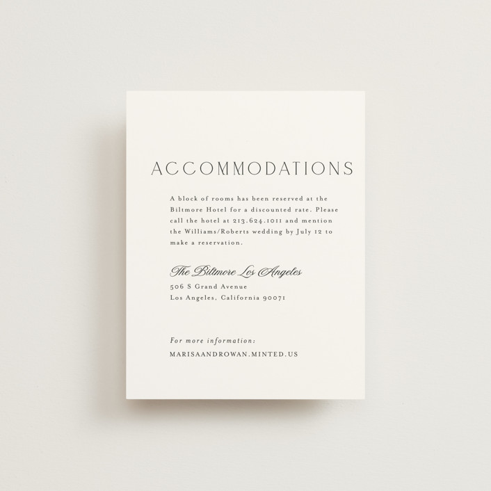Classic Chic Direction Cards by Shirley Lin Schneider | Minted