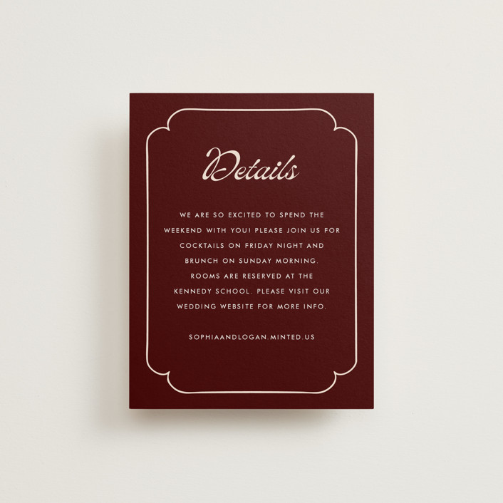 Victorian Chic Direction Cards by Morgan Kendall | Minted