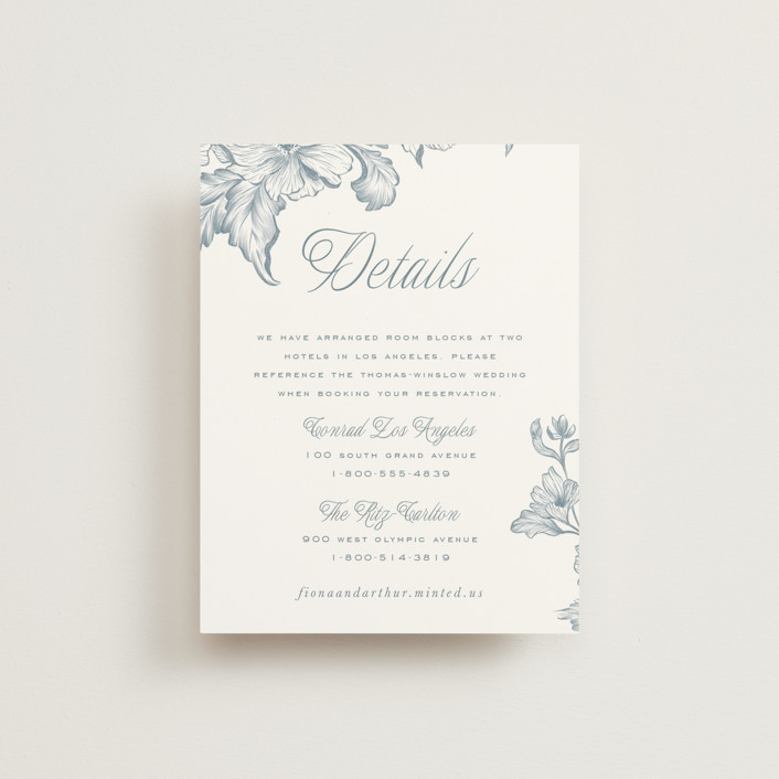 Wreath In Bloom Direction Cards by Leah Bisch | Minted