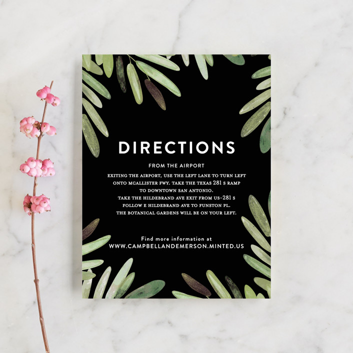 Parting Branches Direction Cards by Haley Warner | Minted