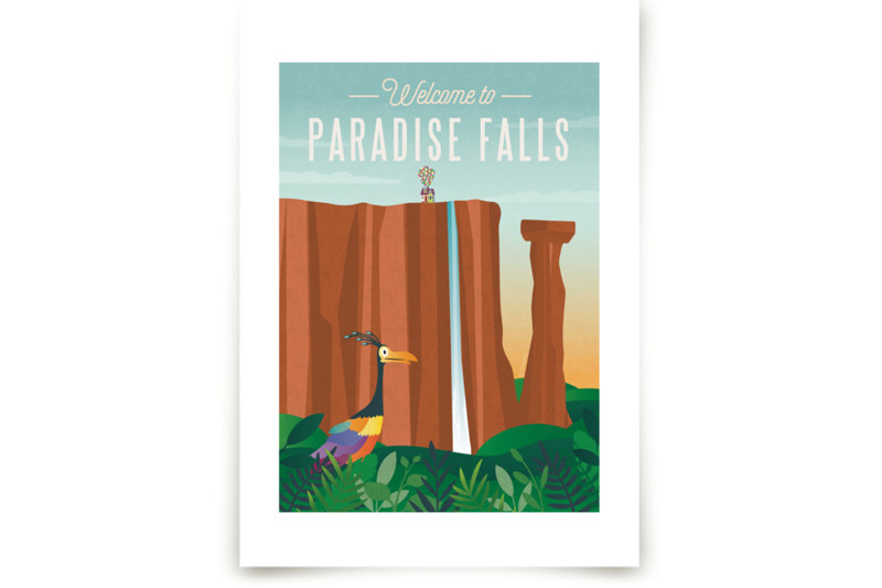 Welcome to Paradise Falls from Disney and Pixar's Up Disney Art Prints ...