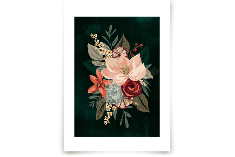 Mixed Botanicals III Fine Art Prints by Susan Moyal | Minted