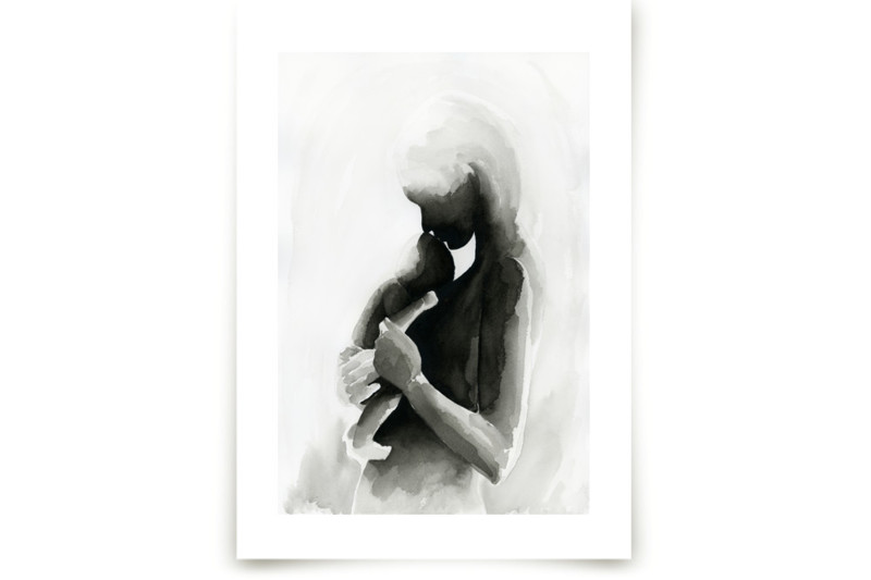 Every Mother Counts Mother and Baby Fine Art Prints by Kate Ahn | Minted