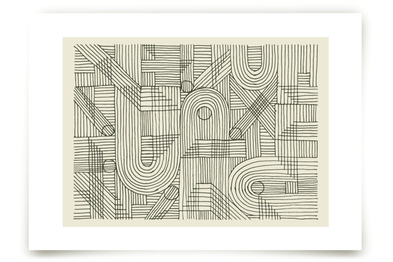 Sketchy Pattern Fine Art Prints by Katie Zimpel | Minted