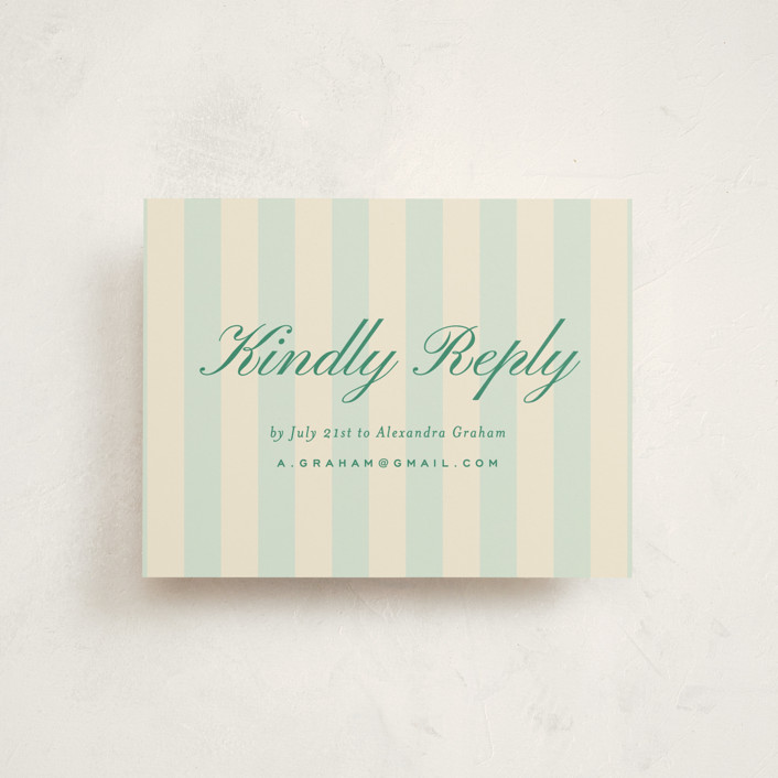 debutante stripes Debutante Party Enclosure Cards by Ellen ...