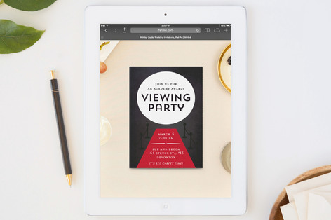 Viewing Party Television Viewing Party Online Invi... | Minted