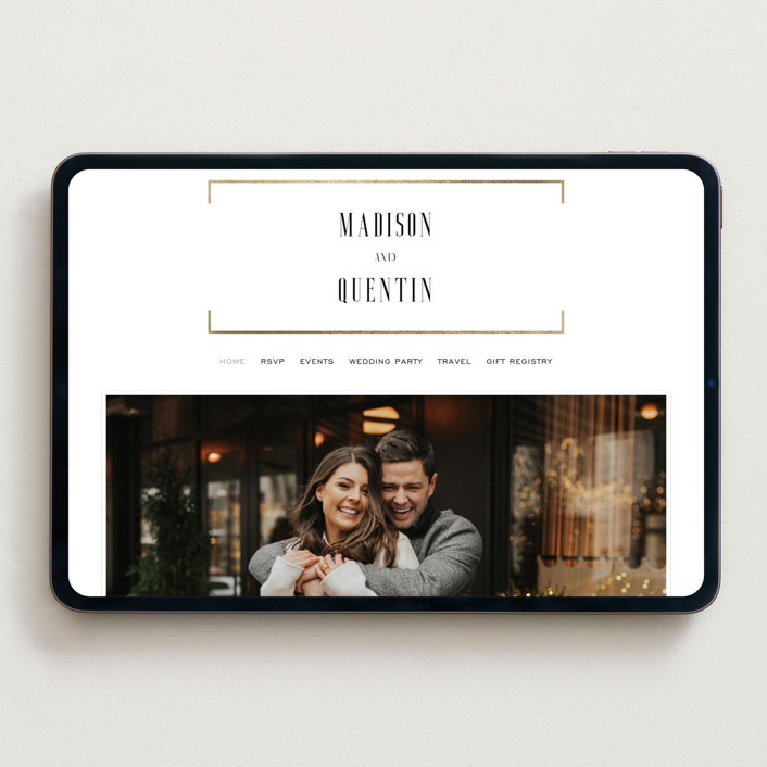 Documentary Wedding Website by Heather Schertzer | Minted