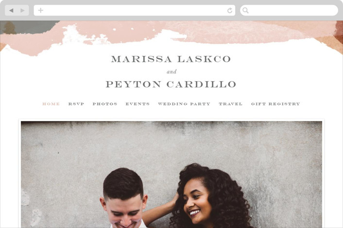 Overlapping Wedding Website by Jennifer Wick | Minted